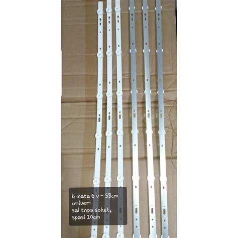 Jual Lampu Led 6 Mata Cembung 6 Volt Universal 58cm Shopee Indonesia