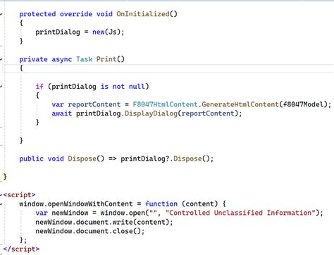 Core Await Jsinvokevoidasyncopenwindowwithcontent