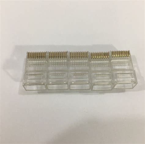 Đầu Bấm Rj48 10pin Connector 10p10c Modular Cable Head Plug Gold Plated 50pcs Lot