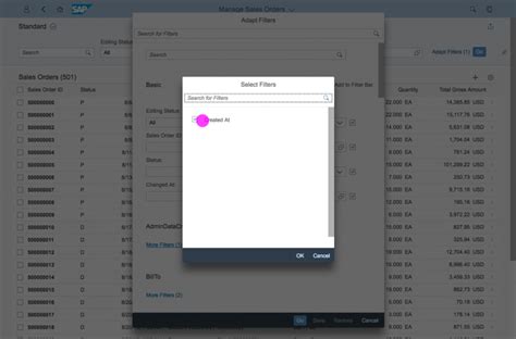 Filter Bar Smart Filter Bar SAP Fiori For Web Design Guidelines
