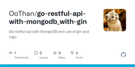 github oothan go restful api with mongodb with gin go restful api