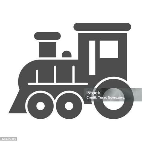기관차 솔리드 아이콘 놀이 공원 개념 흰색 배경에 기차 표지판 모바일 개념및 웹 디자인을위한 글리프 스타일의 기관차 장난감 아이콘 벡터 그래픽 벡터에 대한 스톡 벡터 아트