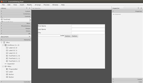 Bekwam Courses Custom JavaFX Dialog Layout