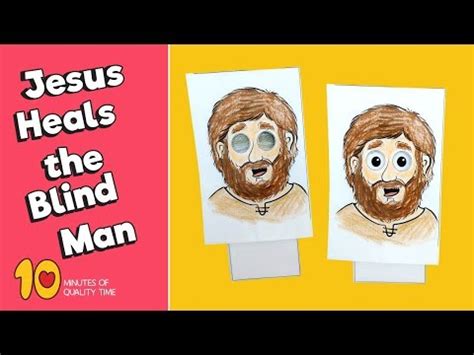 Jesus Heals The Blind Man Craft 10 Minutes Of Quality Time Jesus