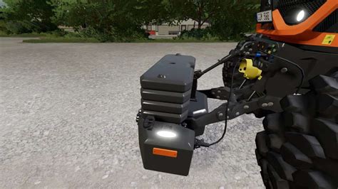 Hi Vis Led Lights Tractor Front Weight V1 0 Fs22 Mod Farming Simulator 22 Mod