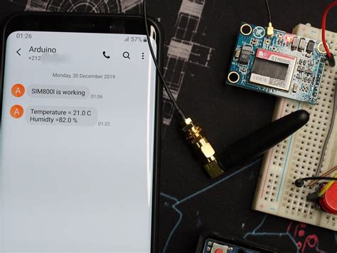 Send Smstext From Arduino Using Sim800l Gsmgprs Module