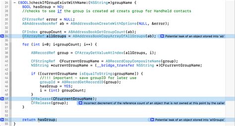 Objective C Memoryleak When Using Cfrelease Stack Overflow