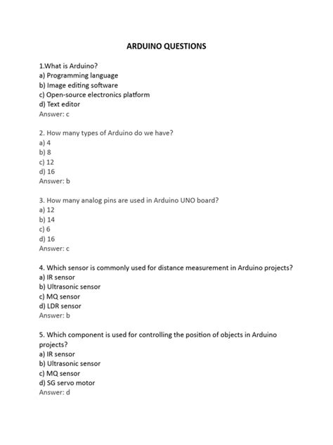 Mcq Questions 1 Pdf Arduino Python Programming Language