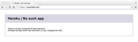Troubleshooting Heroku No Such App Error Dnsimple Help
