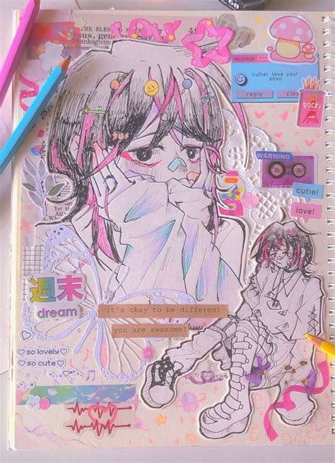 Sketchbook Decorating ☆ Dibujos Bonitos Dibujos Garabateados