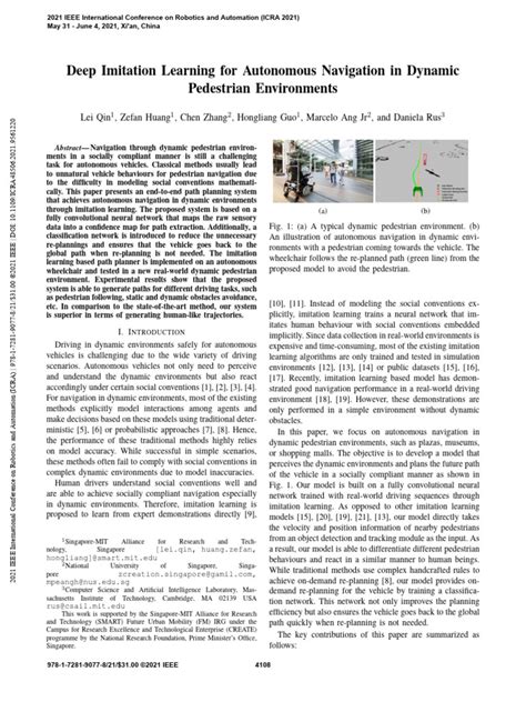 Deep Imitation Learning For Autonomous Navigation In Dynamic Pedestrian