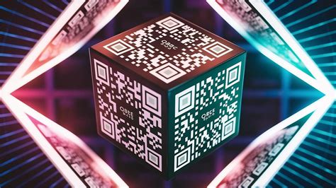 Qr Code Cube Premium Ai Generated Image