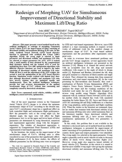 Redesign Of Morphing Uav For Simultaneous Improvem Pdf Mathematical Optimization