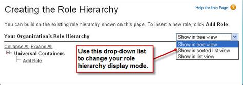 Create A Role Hierarchy Salesforce Trailhead