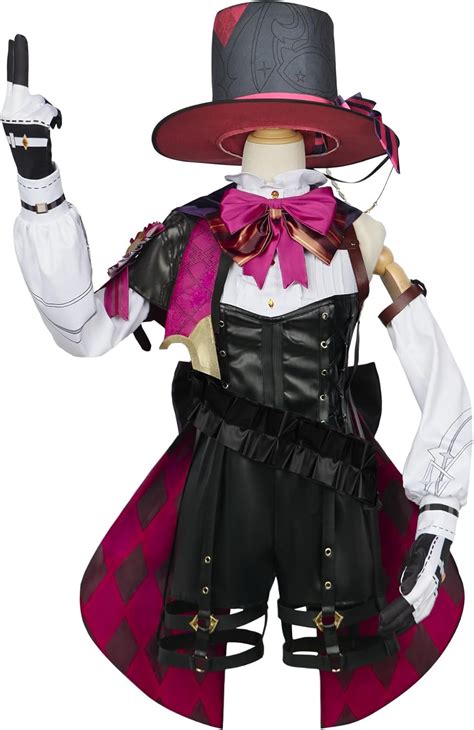 Genshin Lyney Lynette Cosplay Costume Clothes Halloween