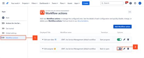 Managing Workflow Actions
