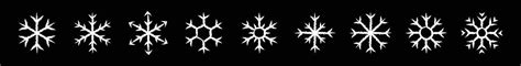 Chalked Frozen Snowflake Symbol Vector Collection Vector Festive Frost Vector Vector Festive