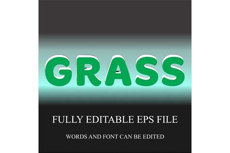 realistic grass text effect graphic by journey with craft · creative
