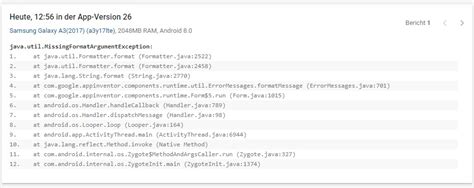 Missing Format Argument Exception Bugs And Other Issues Mit App