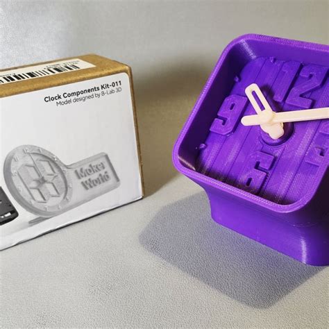 3d Printable Small Table Clock By Ming
