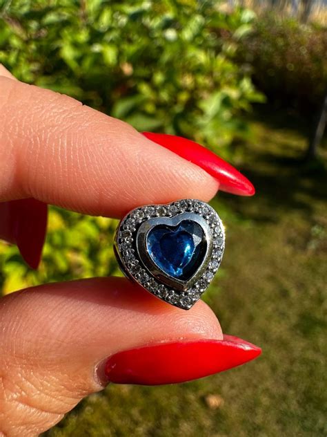 Шарм Намистина Пандора Pandora Серце з камінням ПОДАРУНОК серветка для полірування Id