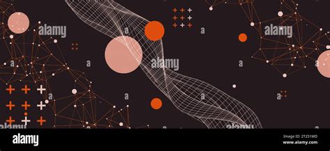 Abstract Background With Wireframe Waves 3d Surface Vector Stock Vector Image And Art Alamy