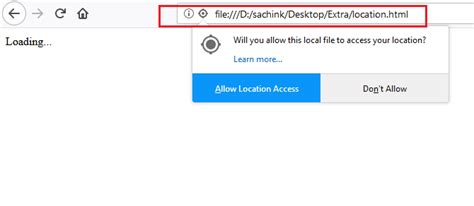 Html How To Handle Mozilla Firefox Asking Geo Location Popup Again