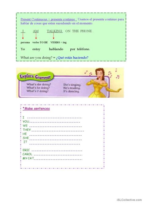16 Continious English Esl Worksheets Pdf And Doc