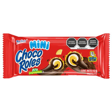 Mini Choco Roles PiÑa Irresistible Marinela 112 Gr