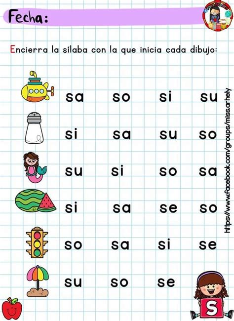 Actividades Con Sílabas Directas Materiales Educativos Para Maestras