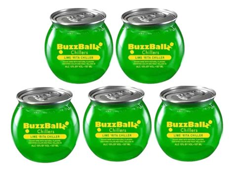 Buzzballz Chillers 187 Ml Lime Rita 5 Pack Listo Para Beber Envío Gratis