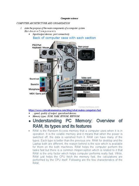 Computer Science Pdf Logic Gate Random Access Memory