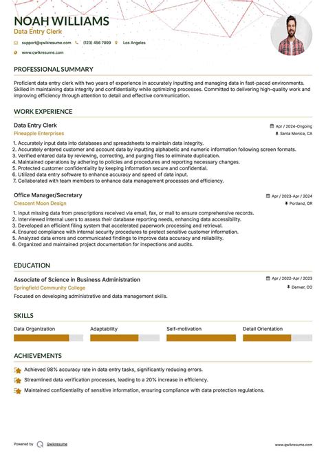 Data Entry Clerk Certificate