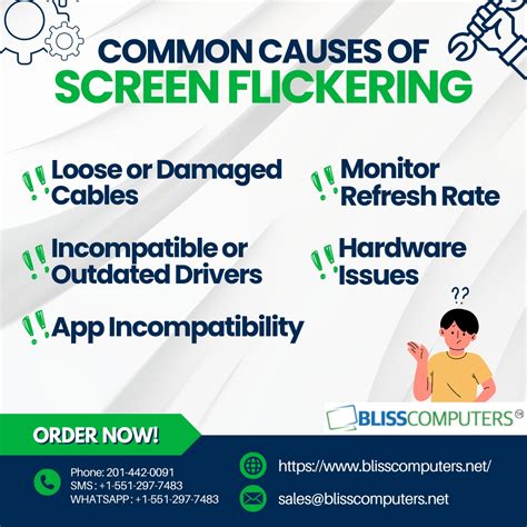 COMMON CAUSES OF SCREEN FLICKERING 1558 Bliss Computers