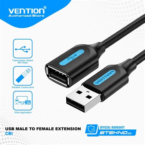 Jual Vention Usb A Male To Female Sambungan Kabel Extension Usb A 2 0