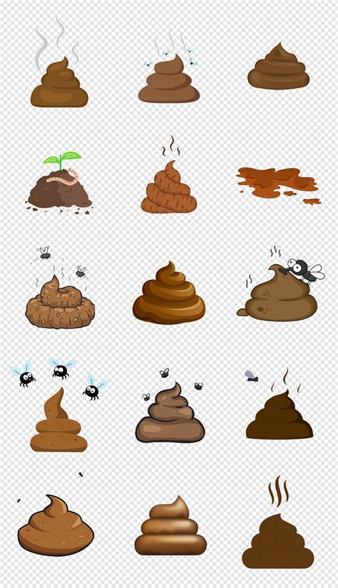卡通手绘可爱的屎一坨大便png素材 花瓣网
