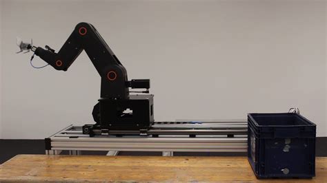 Igus Five Axis Robot Is Picking Metal Parts