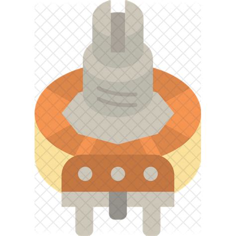 Variable Resistor Icon Download In Flat Style