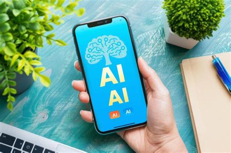 Mobile User Engages With Ai Driven Technology On Smartphone Showcasing Real Time Data Processing
