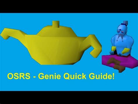 Osrs Genie Random Event Quick Guide Youtube