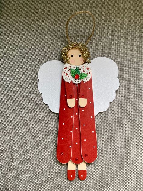 Popsicle Stick Angel Handmade Christmas Crafts Popsicle Stick Christmas Crafts Christmas