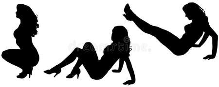 Silhouettes Naked Women Stock Illustrations 240 Silhouettes Naked