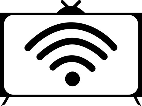 Connected Tv Vector Icon [free Download] Svg And Png