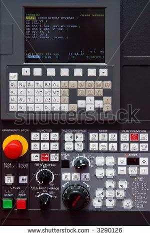 Modern CNC Machine Control Panel Stock Photo Paneling Cnc Mechanical Design