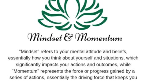 Mindset And Momentum The Twin Engines Of Success