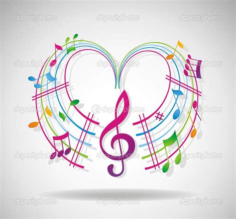 Colorful Music Symbols This Would Make A Cool Tat Music Backgrounds