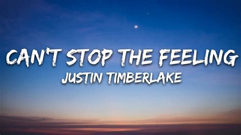 Justin Timberlake Cant Stop The Feeling Lyrics And Meaning