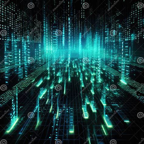 Visualizing Big Data Generated By An Clustering Algorithm Bright Colors Stock Illustration