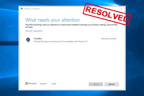 Fixed Virtualbox Needs To Be Uninstalled To Update Windows 10 Minitool Partition Wizard