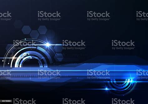Technological Intelligent Interface Abstract Background Vector Stock